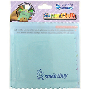 Smartbuy 100-disc 700mb/80min 52x CD-R White Thermal Hub Printable Recordable Disc + Free Micro Fiber Cloth