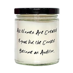 All Women are Created Equal but The Coolest Become an. Scent Candle, Auditor Present from Coworkers, Beautiful for Colleagues, Funny Auditor Gifts, Auditor Gift Ideas, Unique Gifts for Auditors, Cool