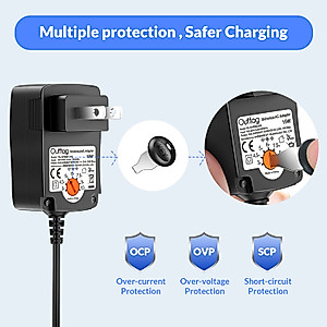 15W Universal AC Adapter 3V 4.5V 5V 6V 7.5V 9V 12V 0.5A 1A 1.25A MAX Multi Voltage Switching Power Supply Replacement for Household Electronics Routers CCTV IP Cameras Smartphone Speakers