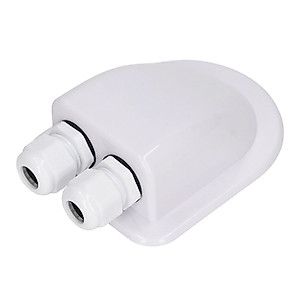 Solar Entry Housing, UV Resistance Cable Entry Gland Box Waterproof for Caravan (White)