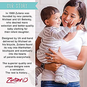 Zutano Leather Mary Jane Baby Shoes for Girls, Dove, 18M