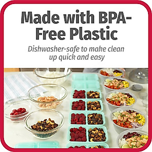 GoodCook BPA-Free Plastic Reusable Meal and Snack Prep Containers, Multiple Sizes (30 Sets), Assorted