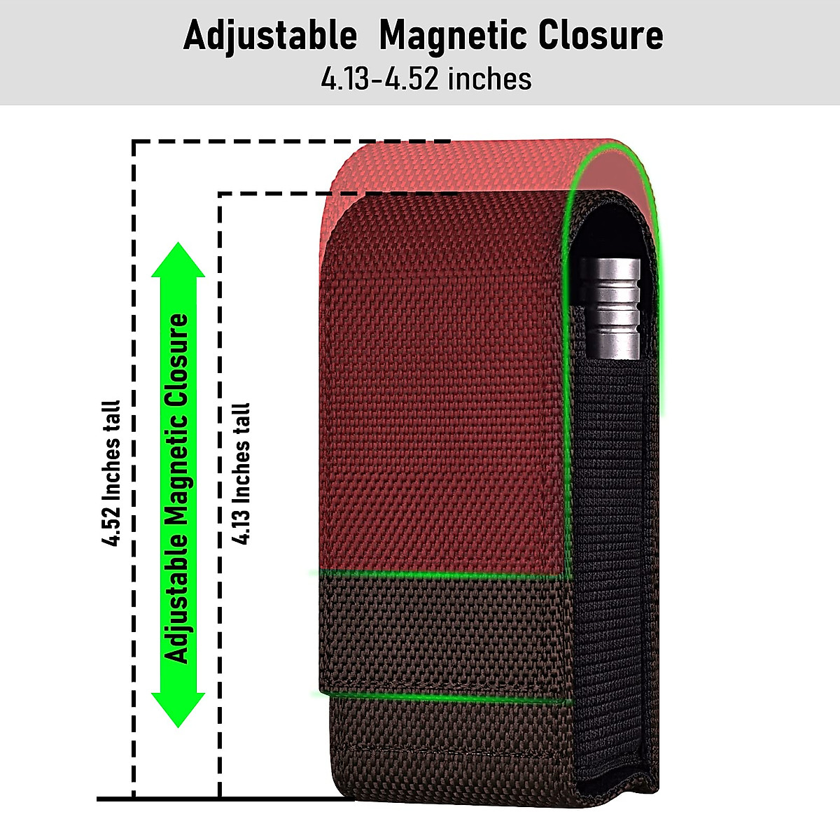 ykooe Multitool Sheath Compatible with Leatherman EDC Belt Organizer Tool Holster Nylon Pouch, Brown