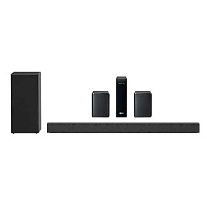 LG SP7R 7.1 Channel High Res Audio Sound Bar with Rear Speaker Kit (Renewed)