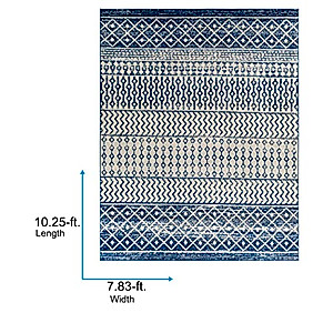 Artistic Weavers Chester Boho Moroccan Area Rug 7'10" x 10'3", Royal Blue