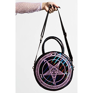 Killstar Baby Baphomet Pentagram Holographic Punk Gothic Rave Handbag