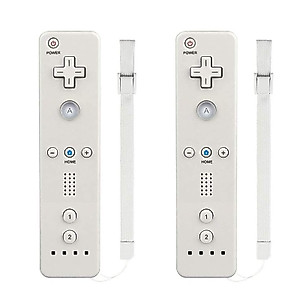 MOLICUI Wii Remote Controller, Wii Game Wireless Controller for Nintendo Wii/Wii U Console,2 Packs,White