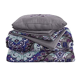 Modern Threads Cathedral 8-Piece Printed Reversible Bed in A Bag Full