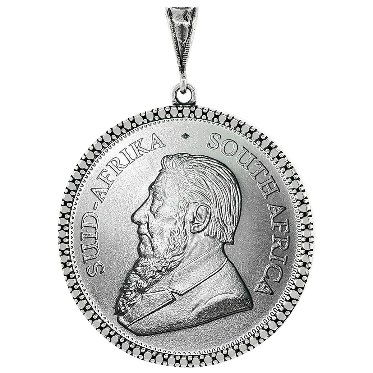 Sterling Silver Mexican Cien Pesos Bezel 39 mm Coins Prong Back Illusion Edge Coin NOT Included