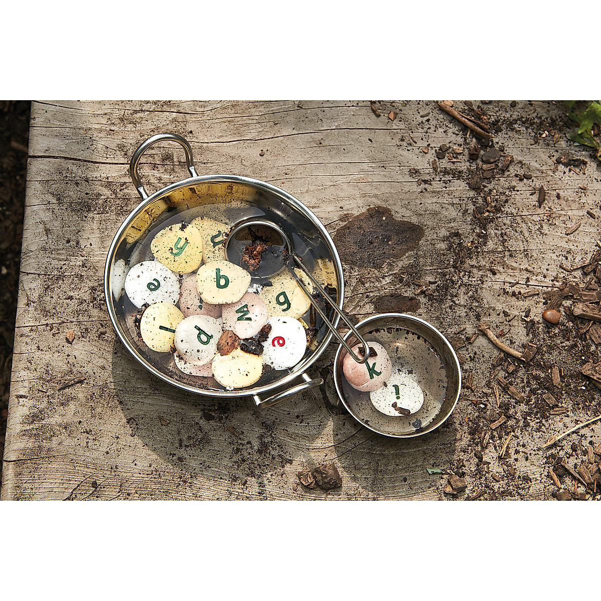 Yellow Door YD-10 Alphabet Pebbles - Lowercase, Kindergarten Grade to 3 Grade, 5" H, 3" L, 3" W