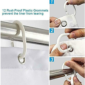 Minyose Lovely Bathing Teal Hexagons Shower Curtain Waterproof Bathroom Curtain Bathroom Shower Accessories Decor Bath Curtain 71X71 Inch