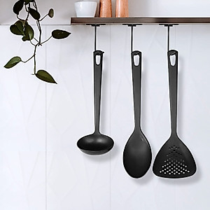 DAJIANG Banana Hook, Metal Banana Hanger Under Cabinet to Keep Bananas Fresh, Banana Holder for Bananas or Other Kitchen Items (Black)