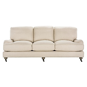 SAFAVIEH Kent Collection Calvin Natural Linen Couture Sofa