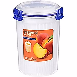 Sistema 883803 Klip It Plus Round Container, Polypropylene, 1Lt