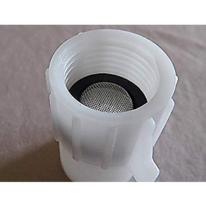 7/8 Inch Male Pipe Adapter to 1/2 Female with Built in Screen for Straining