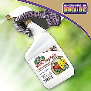 Bonide Captain Jack's Tomato & Vegetable Spray, 32 oz Ready-to-Use Spray, Insect & Disease Control for Organic Gardening