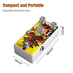 AZOR Fuzz Pedal Cattle Analog Guitar Effect Classic Stylish Pedal for Electric Guitar True Bypass