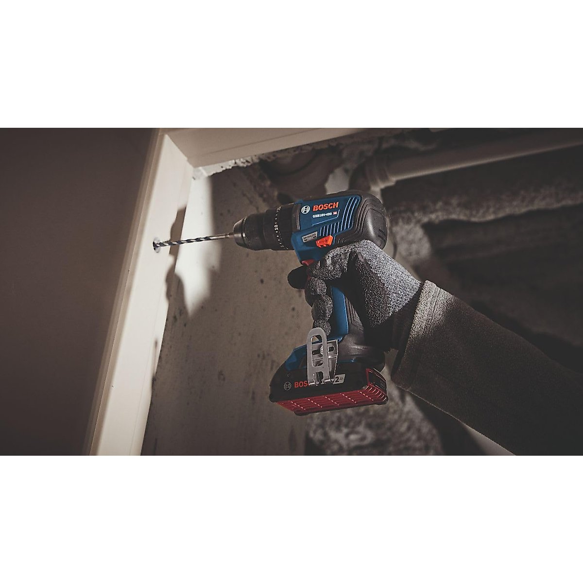 BOSCH GXL18V-240B22 18V 2-Tool Combo Kit with 1/2 In. Hammer Drill/Driver, Two-In-One 1/4 In. and 1/2 In. Bit/Socket Impact Driver/Wrench and (2) 2 Ah Standard Power Batteries