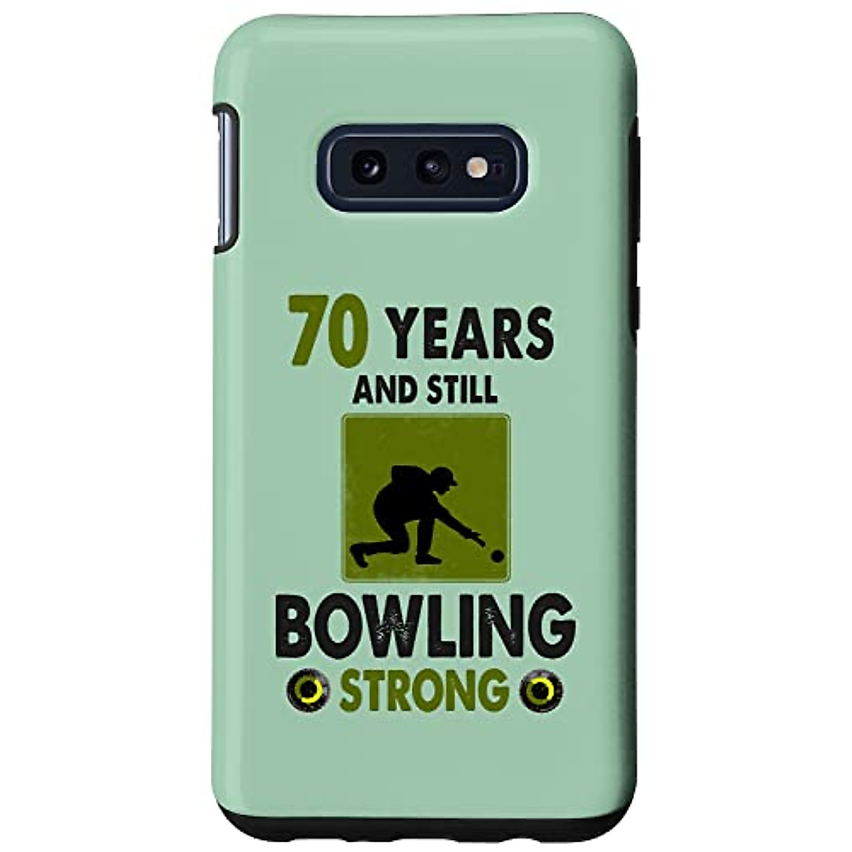 Galaxy S10e Lawn Bowls 70th Birthday Idea For Men & Funny Lawn Bowling Case