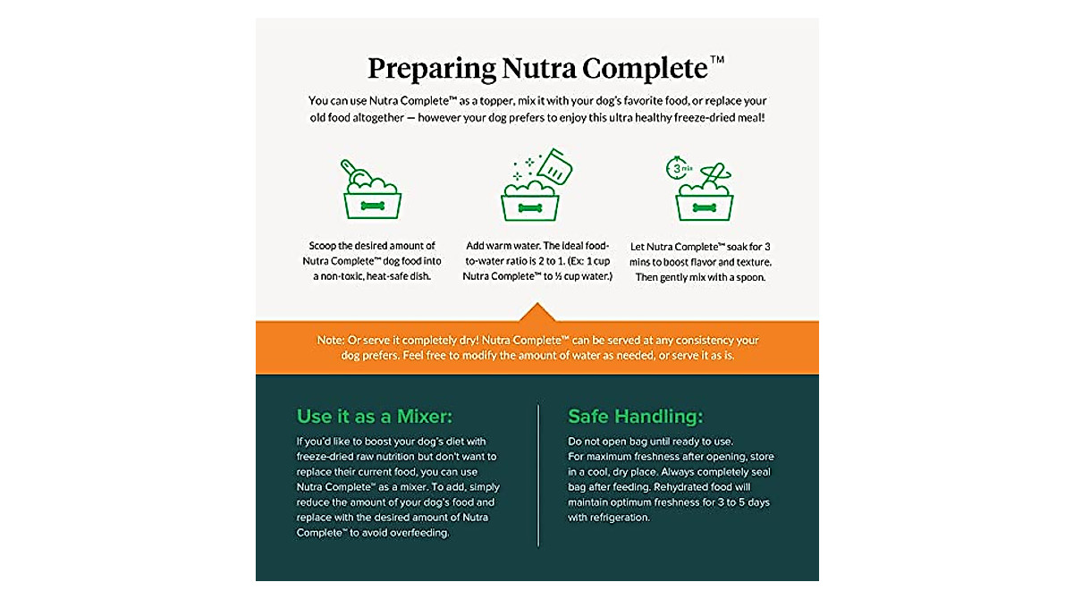 Nutra Complete Freeze-Dried Dog Food - Essential Nutrition