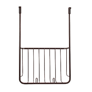 Spectrum Diversified Ashley Board & Bakeware Holder No-Installation Cupboard Cookie Sheet, Cutting Board Organizer for Cabinet, Baking Accessory Storage, Large, Satin Nickel