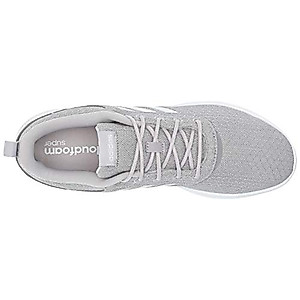 adidas Women's QT Racer 2.0 Running Shoe, Grey/White/Grey, 7.5