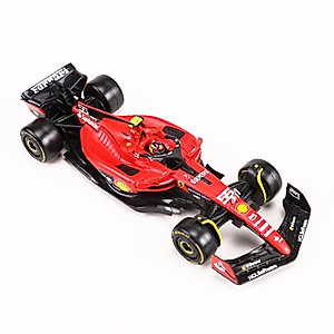 HTLNUZD Bburago 2023 1/43 SF23#55 Racing Model Car for F1 Scuderia Ferrari 1:43 SF23#55 Sainz Alloy Car Die Cast Car Model Adult Gift (Hardbound Version)
