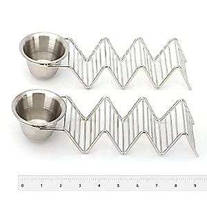 Stainless Steel Taco Stand + Salsa Cup
