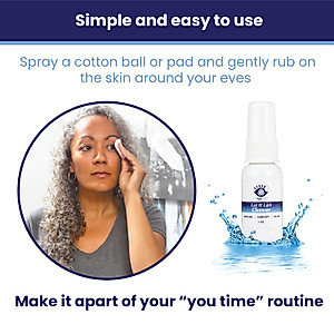 Heyedrate Lid and Lash Cleanser Spray – Gentle, Pure Hypochlorous Acid Spray for Eye Irritation - Fast Acting, Soothing Formula - Everyday Eyelid Cleansing Spray - 1 Ounce Bottle