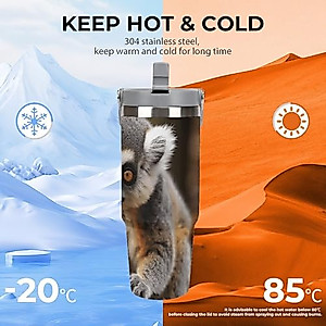 SYJTGDE Large Capacity Car Cup Monkey Lemur Cute Fashionable Upgrade Car Cup Advanced And Beautiful Travel Cup