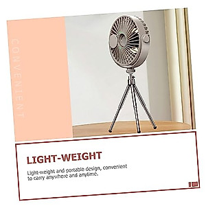 UKCOCO 1 Set Fan Small Fan Vintage Table Fan Table Stand Fan Rechargeable Fan Small Battery Fan Small Portable Fan Office Table Fan Table Cooling Fan Lovely Desk Fan Plastic Grey Office