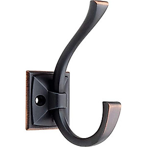Liberty Hardware 137246 Ruavista Coat and Hat Hook, Single, Bronze with Copper Highlights
