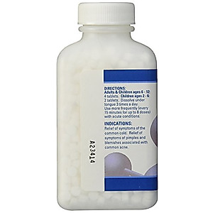 Cystic Acne and Acne Scar Treatment, Cold Medicine, Natural Relief of Discharge Related Symptoms, Hyland's #7 Kali Sulphate 6X, 1000 Count