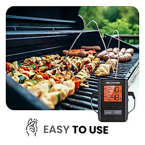 Wireless Meat Thermometer for Grilling & Smoking - Digital BBQ Thermometer with 490ft Remote Range
