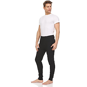 Mens Thermal Long John Pants - Thermal Bottom Base Layer for Tshirts & Jackets - Lightweight Thermal Underwear Mens - 3 Pack