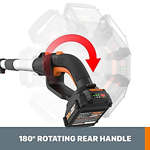 Worx WG252.9 20 V 20" Cordless Hedge Trimmer, Reach Up to 12 Inch, Extended Pole, 180° Rotation Head, PowerShare – Tool Only