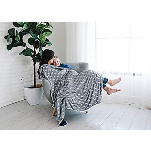 Jumbo Premium Knit 3 Layer Stretchy Throw Blanket"Scout" by Copper Pearl