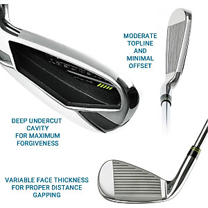 Orlimar Intercept Single Length Golf Iron Set (5-GW), Men's Right Handed Graphite, Regular Flex