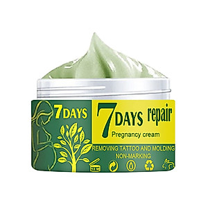 Hotiary Maternity Stretch Mark 7 Days Repair Cream Removing Tatoo Molding Non-marking Pregnancy Obesity Skin Postpartum Stretch Scar Body Marks Remover Smooth Skin Care 1.67 oz