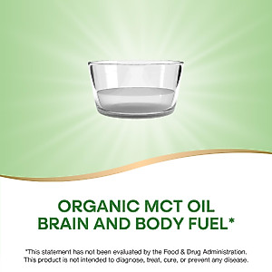 Nature's Way Organic MCT Oil, 30 Fl Oz, Brain and Body Fuel from Coconuts*, C8 Caprylic Acid and C10 Capric Acid, Keto and Paleo Certified, Organic, Non-GMO Project Verified (Packaging May Vary)