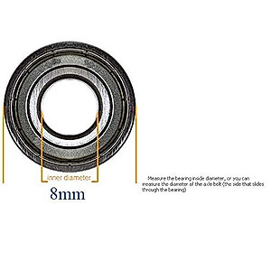 Walker Rollator Replacement 7.5" Wheels Black (1pis) (Front 1)