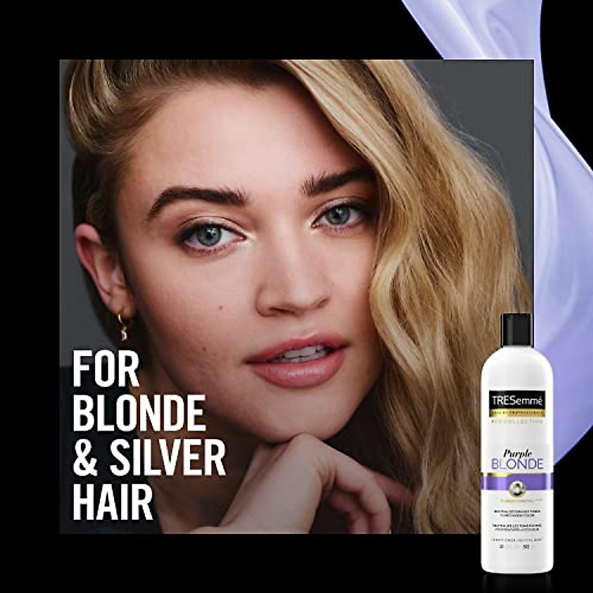 TRESemmé Pro Collection Purple Blonde Conditioner for Blonde and Silver Hair Hair Conditioner for Brilliant Color 20 oz