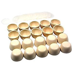 Toto THU098#03 20 Piece Bolt Cap and Base Set for All Toilet Models and Piedmont Bidet and Toilet, Bone