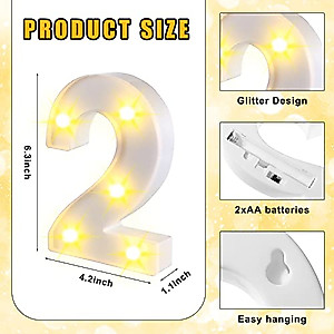 8 LED Marquee Letter Lights Grad 2023 Sign, Grad Light up Letter Numbers for Graduation Party Decorations, 2023 Graduation Decorations Party Supplies (White)