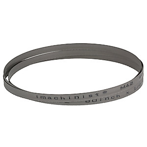 Imachinist S80121216 80" x 1/2" x 12/16TPI Bi-Metal Band Saw Blades for Soft Ferrous Metal Variable Teeth