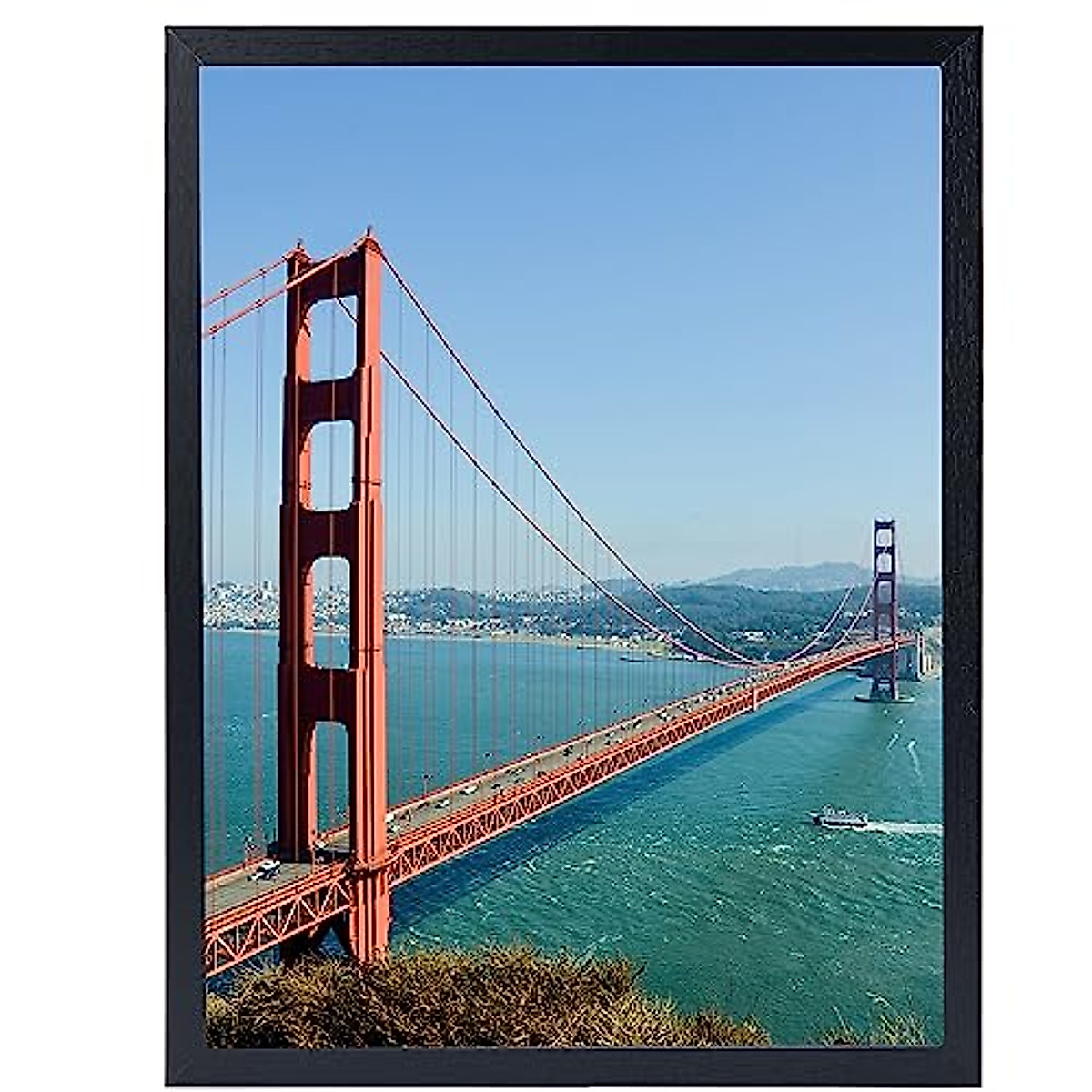 HEYTUYA 12x16 inch Picture Frame Black for Wall Hanging, Poster Frame, Wall Gallery Photo Frame with Durable Shatter Resistant Plexiglas, Black