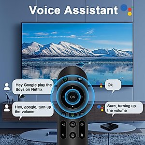 Android TV Box, Smart TV Box Android 12.5 Ultra 4K HDR 2.4G 5G Dual Band WiFi Smart Streaming Media Player Bluetooth 5.2 Quad-Core 64 Bits Support Dolby Audio with Voice Remote Control for Home Office