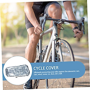 CLISPEED 3pcs Bicycle Cover Bike Rain Cover Bag Cover Outdoor Tricycle Cover Bike Cover Protector Bike Cushion Cover Sport Accessories Wear-Resistant Bike Cover Bike Rack 210d Motorcycle