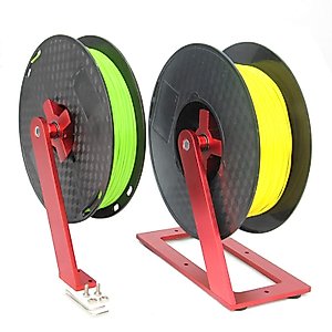 Zeberoxyz 3D Printer Filament Holder Rotate Spool with Base Filament Mount Rack Bracket Used for TPU/PLA/ABS/Nylon/Wood 3D Printing Materials-Not Included Filament (Rotate Spool with Base)