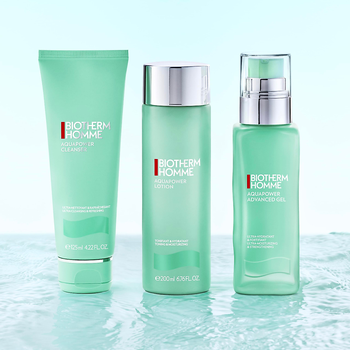 Biotherm Homme Aqua Power Ultra Cleansing Gel for Men, 4.22 Ounce